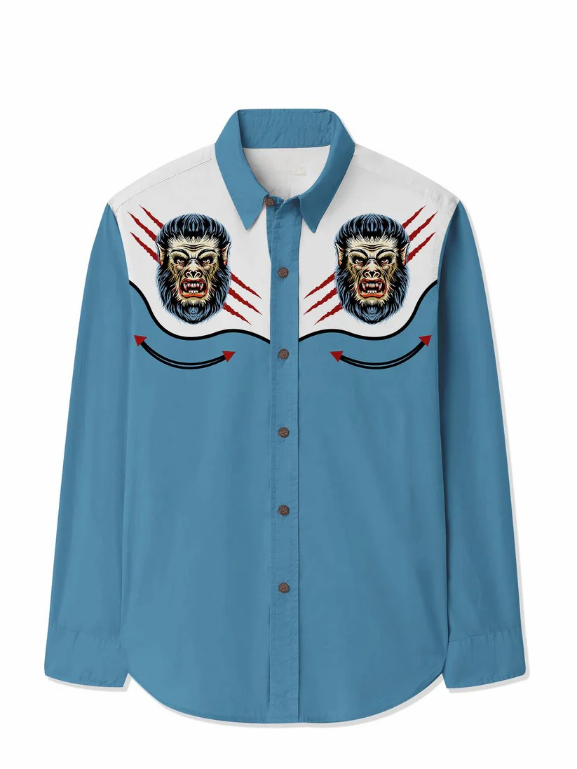[Nyawart Design X Boozelele]Wolfman Monster - 100% Cotton Long Sleeves ...